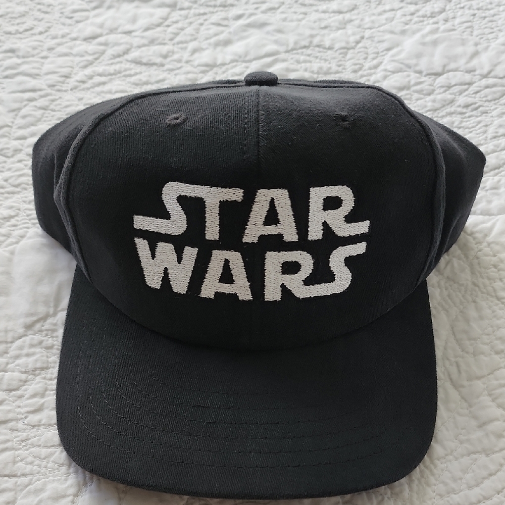 Rare Star Wars Black And White Logo Adjustable Fit Ba… - Gem